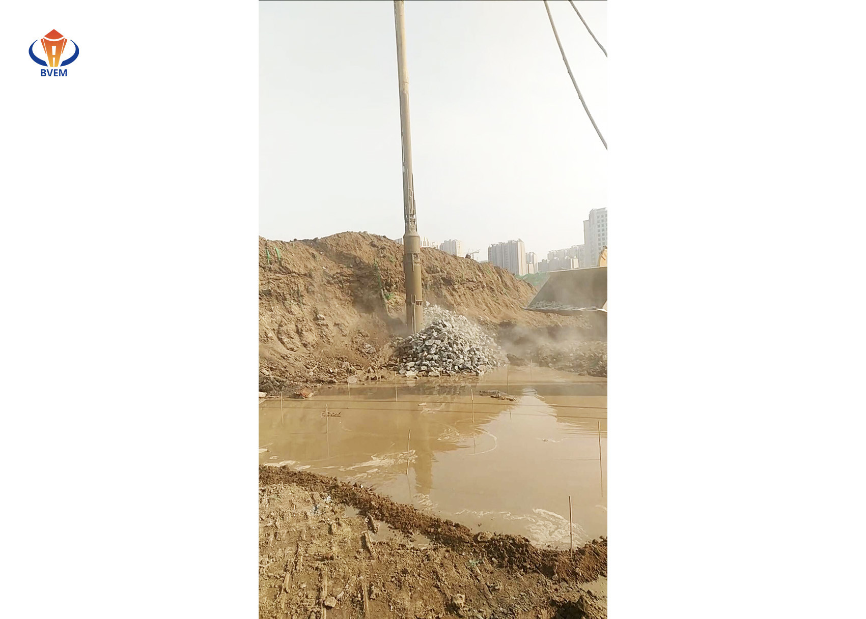 Efficient 1450 Rpm Sheet Pile Vibro Vibro Ground Improvement ISO 9001 Approved