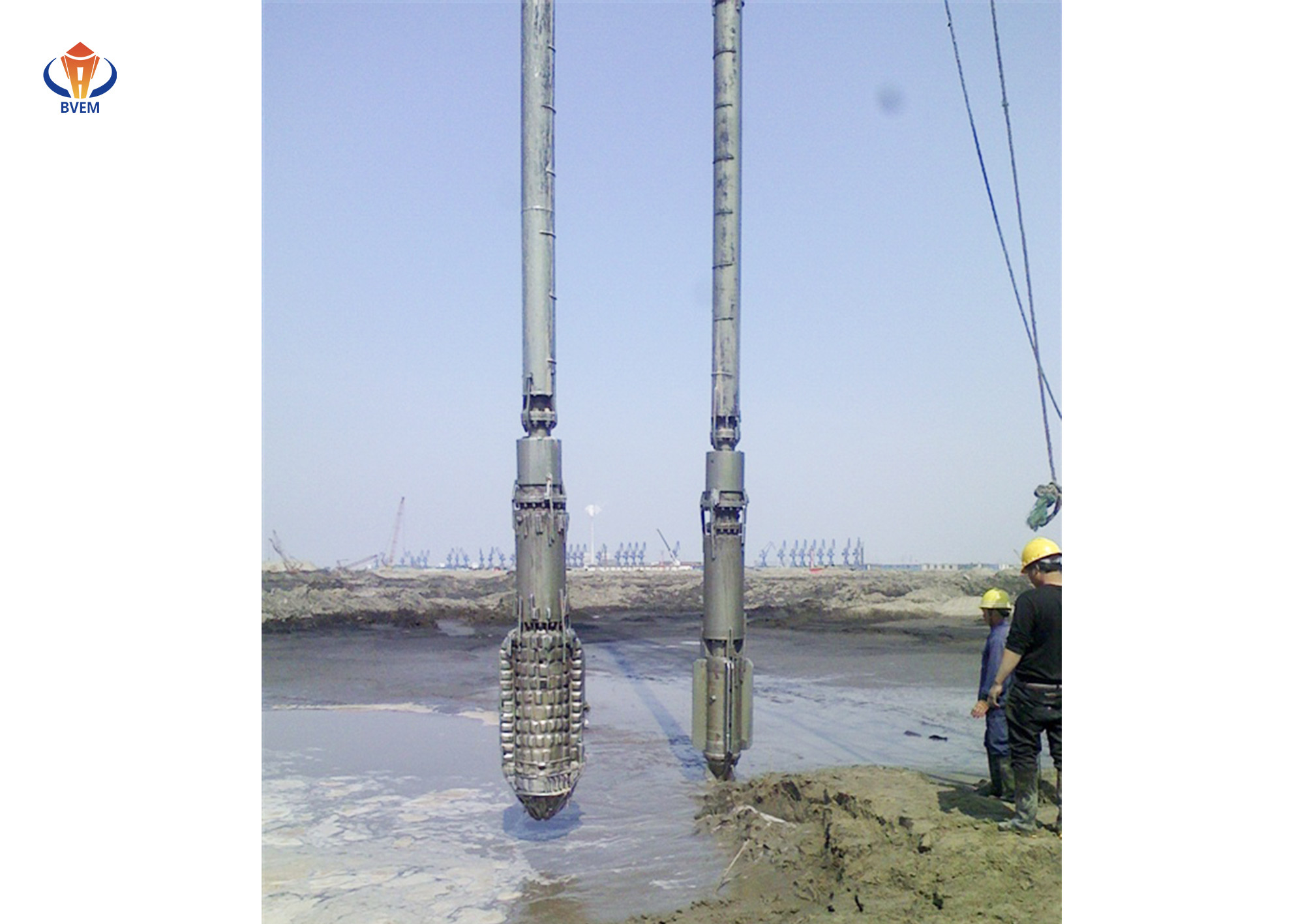 Soil Improvement Under Water Piling Equipment 100 KW Vibroflotation Process