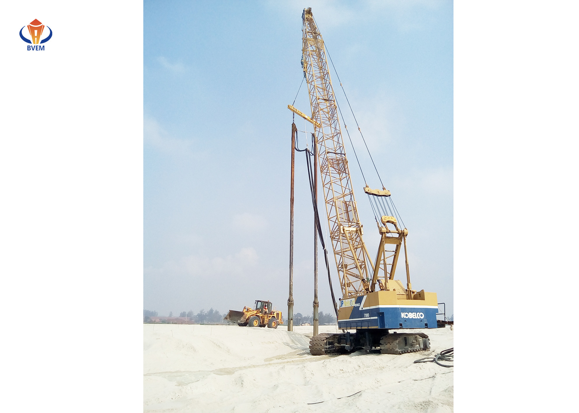 Professional 180kW Vibroflot Drive Pile Machine Infrastructure Building ...